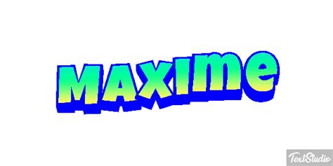 Maxime Name Animated  Logo Designs