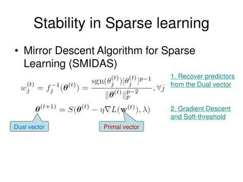 Ppt Efficient And Numerically Stable Sparse Learning Powerpoint