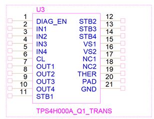 TPS4H000 Q1 Pin Number And Pin Designation Mismatch In PSpice And Datasheet Power Management