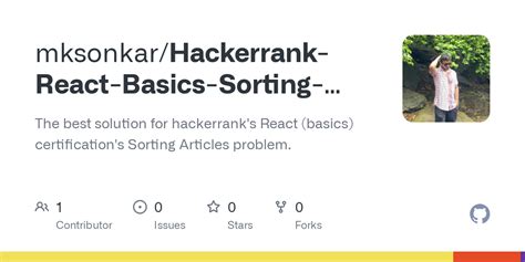 Github Mksonkarhackerrank React Basics Sorting Articles The Best Solution For Hackerranks