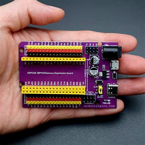 Esp32 Esp32s 38p Expansion Board บอร์ดขยายขา แบบ38p สีม่วง Arduino Raspberry Pi Nodemcu Iot