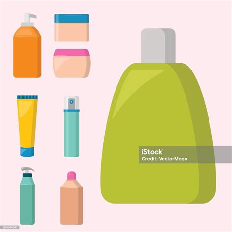 화장품 화장품 로션 메이크업 뷰티 플라스틱 액체 크림 용기 액체 팩의 병 벡터 일러스트 레이 션 건강관리와 의술에 대한 스톡 벡터 아트 및 기타 이미지 Istock