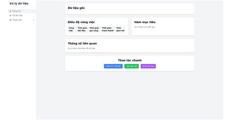 Data Processing Interface Free React Tailwind Component