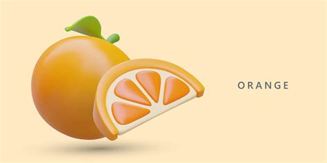 3d 만다린 전체 및 절단 잘 익은 여름 과일 먹을 준비가되었습니다 육즙이 많은 오렌지 조각 3차원 형태에 대한 스톡 벡터 아트