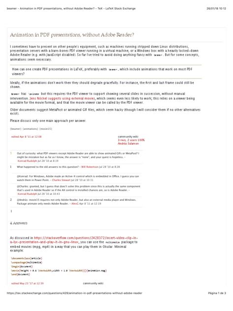 Beamer Animation In Pdf Presentations Without Adobe Reader Tex