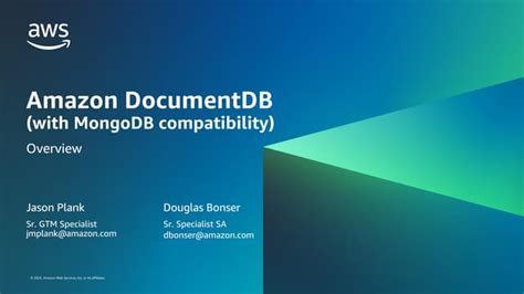 【aws】amazon Documentdb With Mongodb Compatibilitypdf