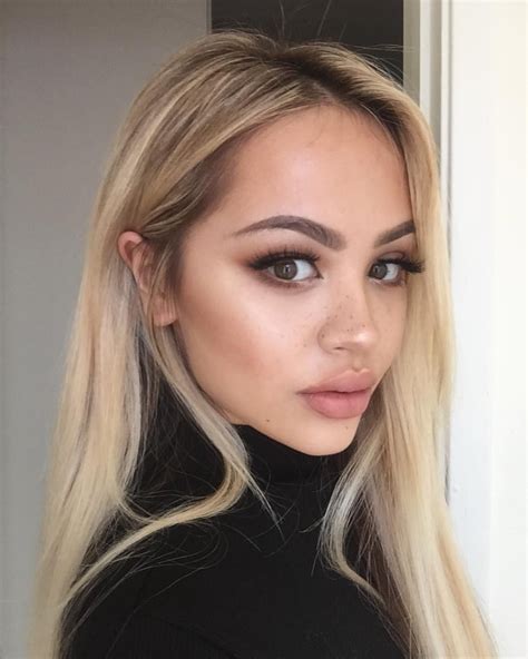 Ash Blonde Hair Dark Eyebrows