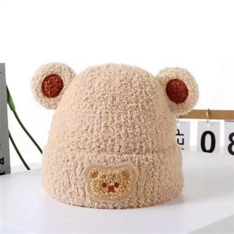 خرید و قیمت کلاه بچگانه موهر خرس تدی داخل آستر از غرفه سیسمونی توی بای