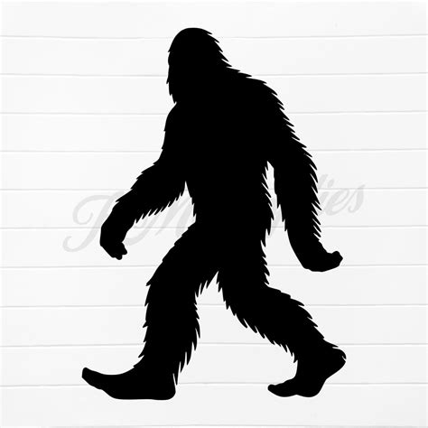 Big Foot Svg Dateien Big Foot Svg Big Foot Png Schwarz Weiß Big