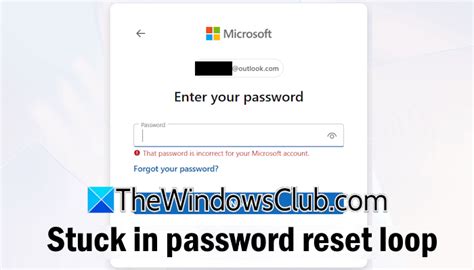 Stuck In Password Reset Loop On Microsoft Account