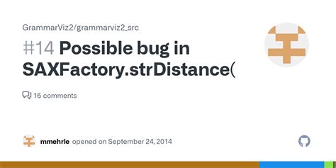Possible Bug In Saxfactorystrdistance · Issue 14 · Grammarviz2grammarviz2src · Github