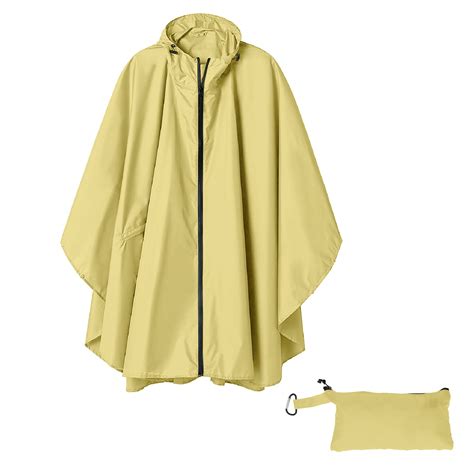 Weikingp Clearance Shawl Wraps For Women Unisex Solid Color Hooded Zippered Poncho Shawl