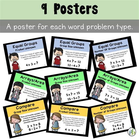 Number Talks Numberless Math Word Problems Single By Single Digit