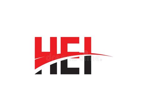 Hei Letter Initial Logo Design Vector Illustration Stock Vector