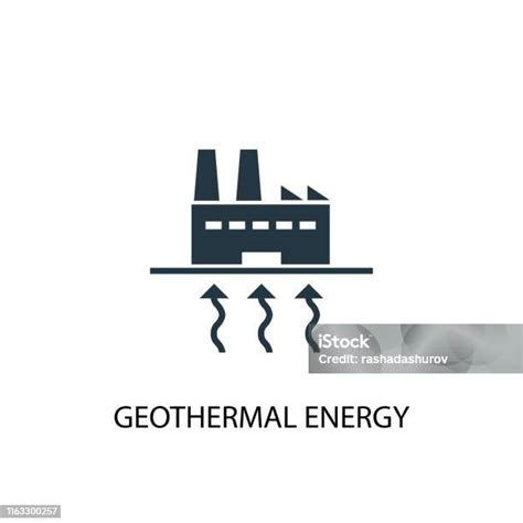 Ilustración De Icono De Energía Geotérmica Ilustración De Elementos Simples Y Más Vectores