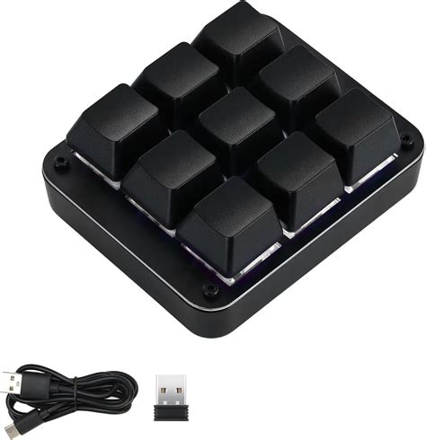 Trahoo Tri Mode 9 Keys Programmable Macro Keypad Wireless 2 4g Bluetooth 5 3 Wired Usb C One