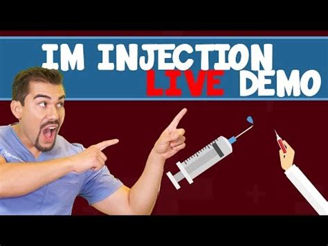 IM Injection Done Live Part Simplenuring Com YouTube