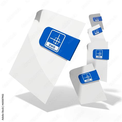 Icons Of Dwg File Files Stock Illustration Adobe Stock
