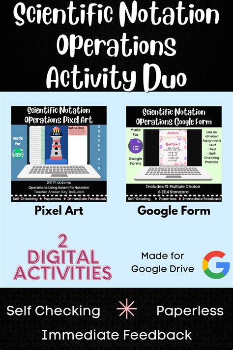 Scientific Notation Operations Digital Activity Pack Scientific Notation Operations