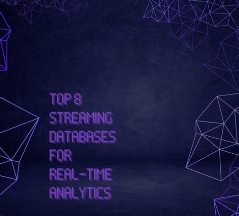 Risingwave On Linkedin Top 8 Streaming Databases For Real Time Analytics A Comprehensive Guide