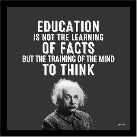 Albert Einstein Education Portrait Poster Quote Print Wall Products