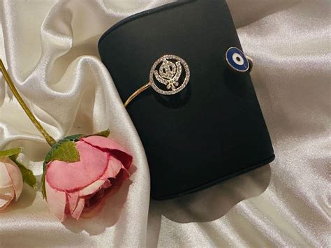 Khanda Evil Eye Kara Khanda Evil Eye Charmsikh Kara Khanda Bracelet