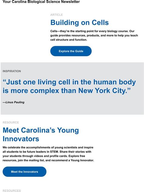 Carolina Slides And Dissection Cell Structure And Function Young