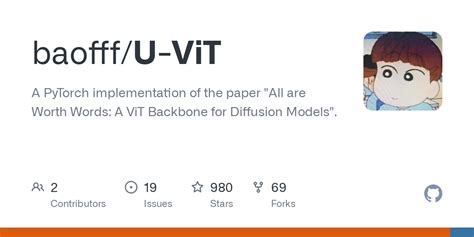 Github Baofffu Vit A Pytorch Implementation Of The Paper All Are Worth Words A Vit