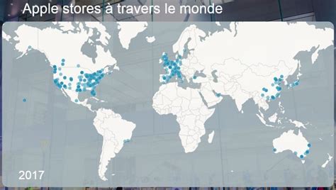 Infographie Animée Les Apple Stores Dans Le Monde Depuis 2001