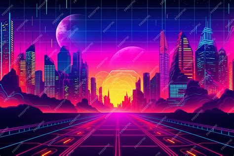 Premium Ai Image Retro Background With Generative Ai