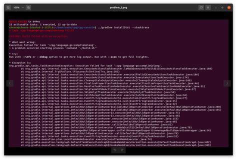 `gradlew Installdist` Fails If Go Is Not Installed · Issue 871 · Fraunhofer Aiseccpg · Github