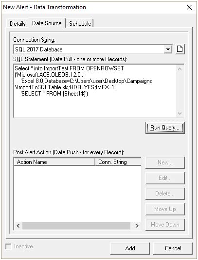 Bitfaster Support Create Table And Import Data To Sql Server