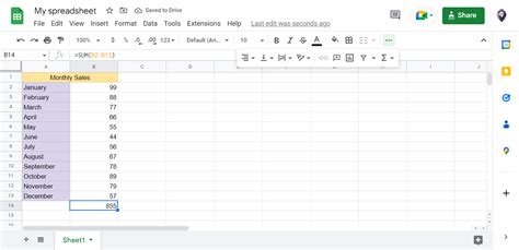 How To Sum A Column In Google Sheets 4 Easy Methods
