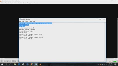Program Memisahkan Angka Ganjil Dan Genap Dengan Array Di C Youtube