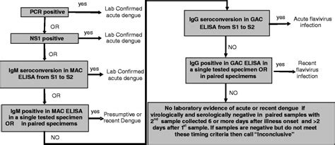 Diagnostic Algorithm Pcr And Ns1 Results Are Obtained From Analyzing