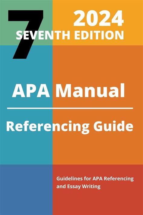 Apa Manual 7th Edition 2024 Referencing Guide Ebook Kelly Pearson 9798223608547 Bol