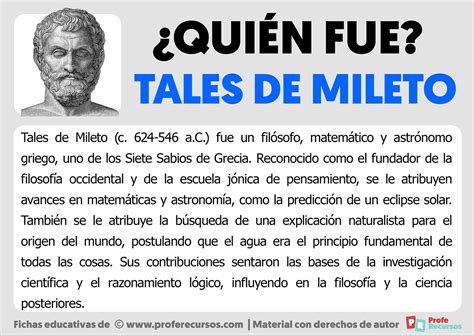 Quién fue Tales de Mileto