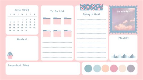 Pink Fun Feminine Organizer Desktop Wallpaper Templates By Canva Artofit