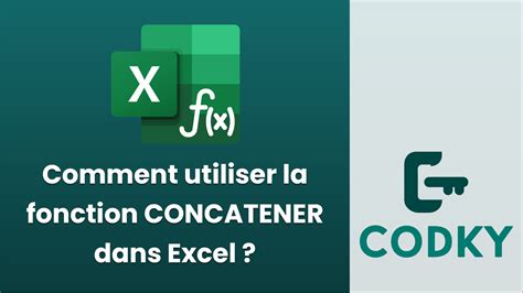 Comment Utiliser La Fonction Concatener Dans Excel Codky