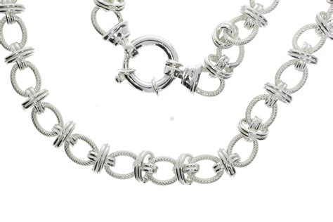 Sterling Silver Loop Double Bar Necklace