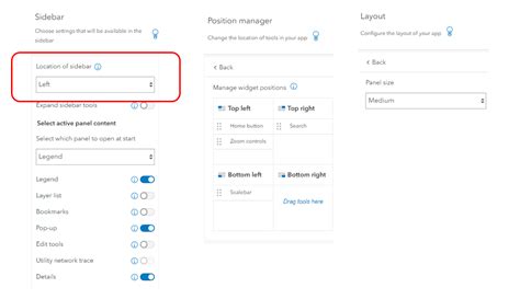 location of sidebar in the sidebar instant app esri community