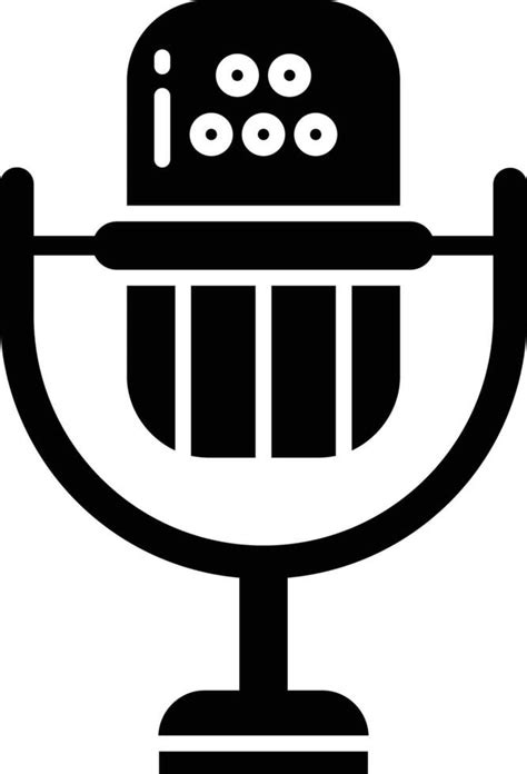 Mic Solid Glyph Illustration 48683431 Vector Art At Vecteezy