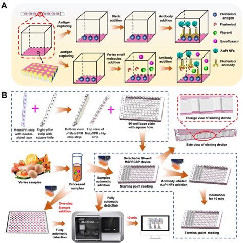 Schematic Illustration Of The Metasurface Plasmon Resonance Chip Strip