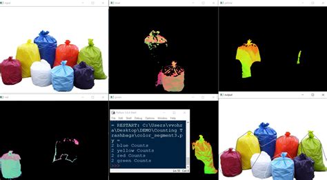 Github Vasantvohracolor Segmentation Automatically Counts The Items