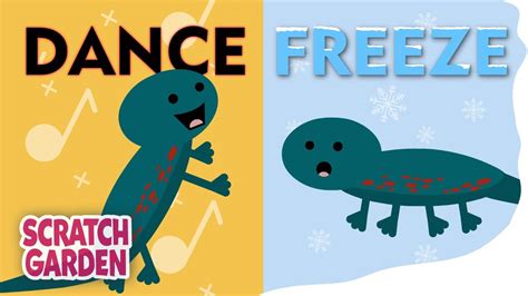 The Dance Freeze Song Freeze Dance Scratch Garden Youtube