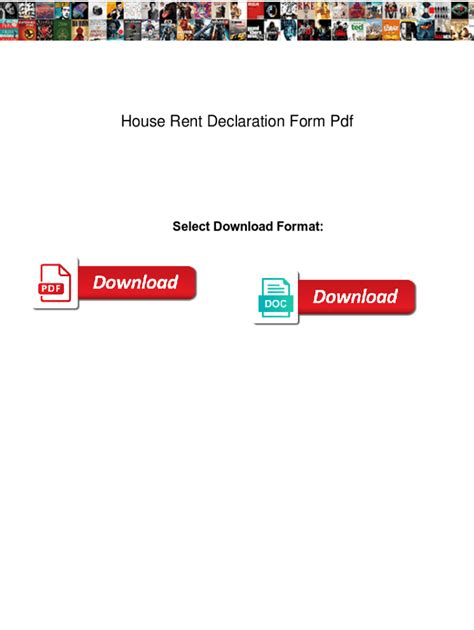 Fillable Online House Rent Declaration Form Pdf House Rent Declaration Form Pdf Tested Fax