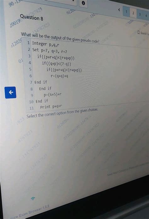 Question 8 What Will Be The Output Of The Studyx