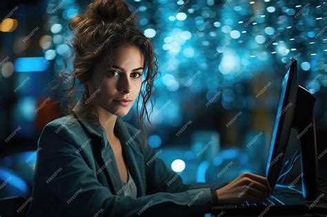 Premium Ai Image Portrait Of A Programmer In The Modern Computer World