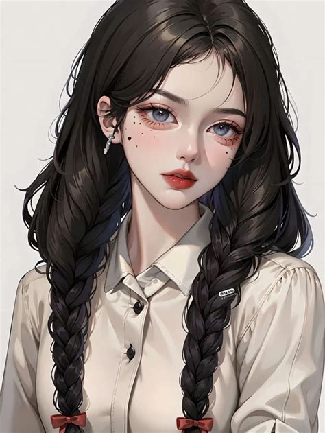 是你爱的麻花辫女孩头像吗？ 花瓣网