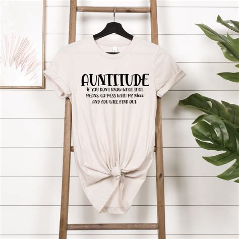 Auntitude Svg Girl Aunt Svg Auntitude Shirt Design Aunt Mug Etsy